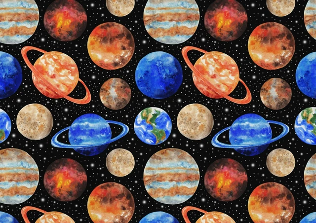 Kna Prints - 1 Pcs Poster Planets Solar Poster Artwork Print Kids ...