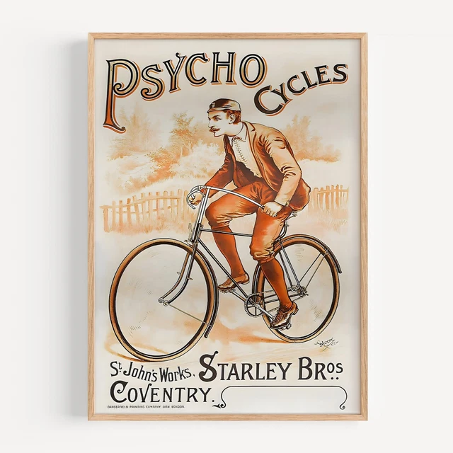 Kna Prints - 1 Pcs Poster Psycho Cycles Starley Bros. Coventry Moore ...