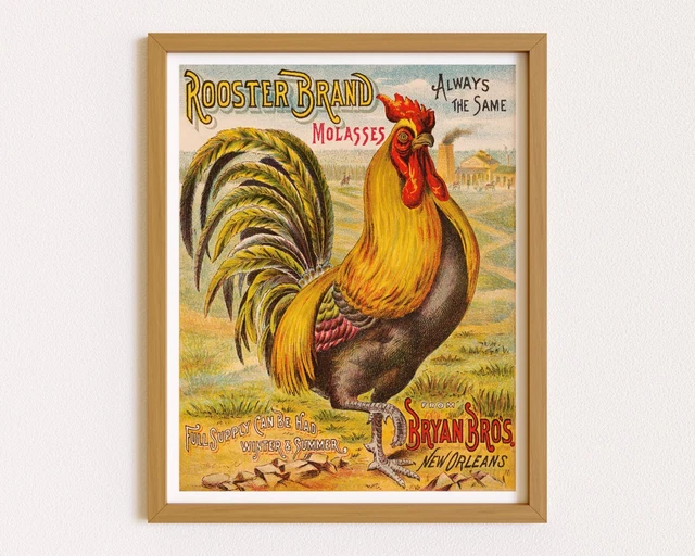 Kna Prints - 1 Pcs Poster Rooster Wall Art Farmhouse Kitchen Poster ...
