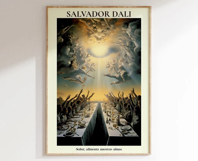 Kna Prints - 1 Pcs Poster Salvador Dali Inspired Poster, God Feed Our ...