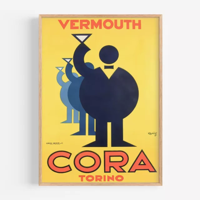 Kna Prints - 1 Pcs Poster Vermouth Cora - 1930 Food & Beverage Vintage ...