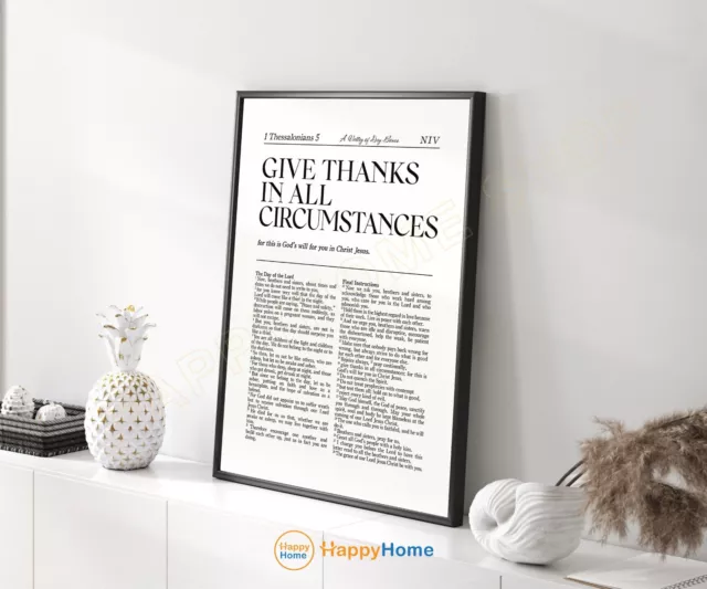 Kna Prints - 1 Thessalonians 5 Niv Bible Verse Wall Art Scripture ...