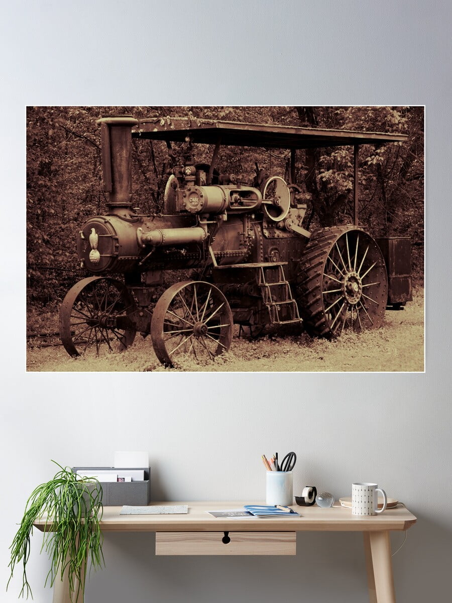 Kna Prints - 1923 Case Steam Tractor Poster, UNFRAMED-12x18 - Walmart.com