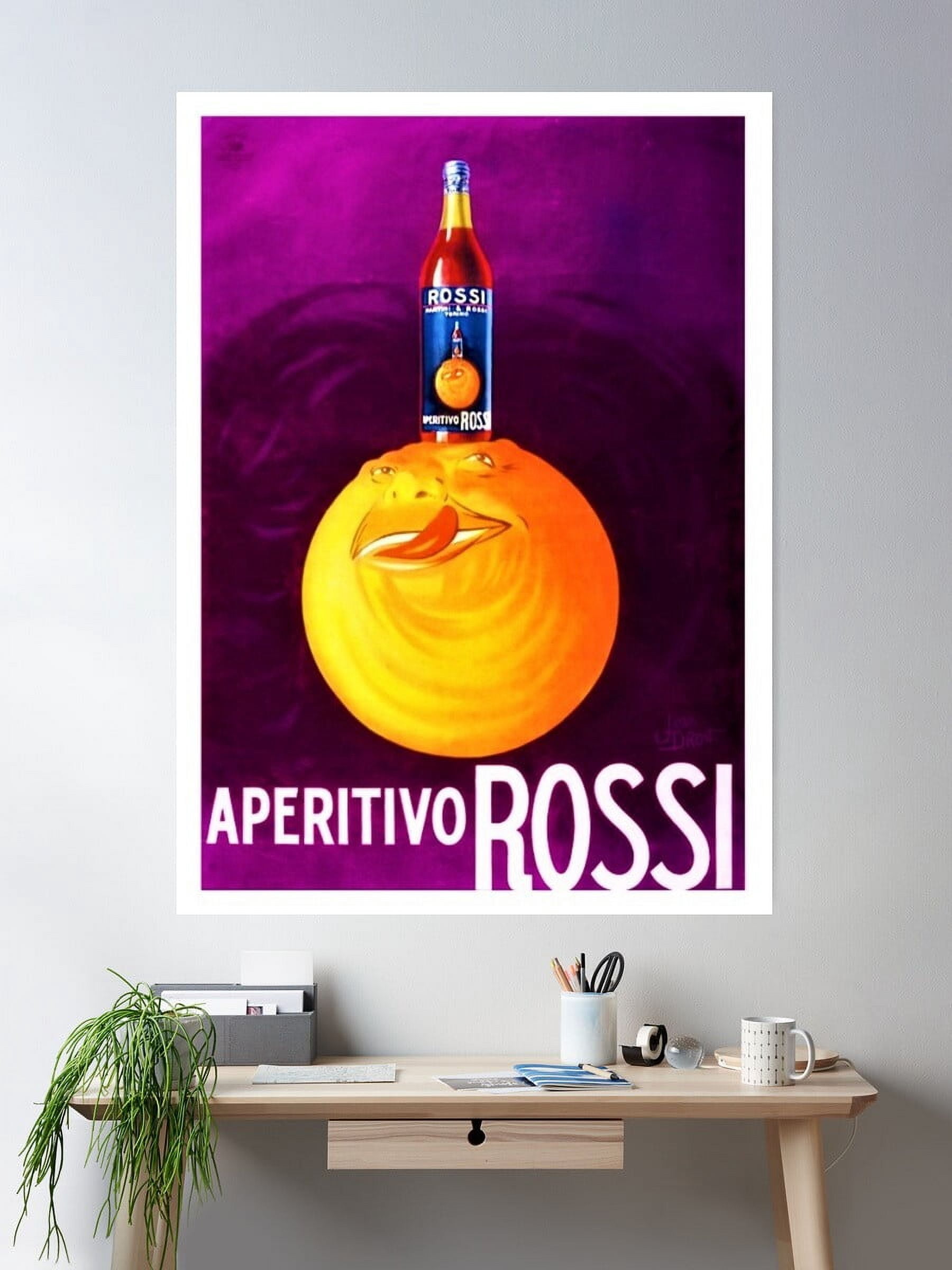 Kna Prints - 1930'S Vintage Fuchsia Pink Aperitivo Rossi Aperitif ...