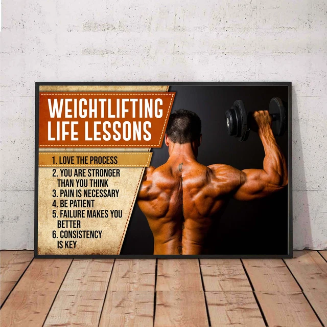 Kna Prints - 6 Rules Weightlifter Lifting Dumbbells Weightlifting Life ...