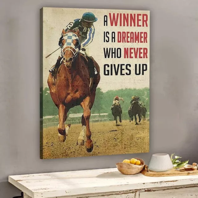 Kna Prints - A Winner Is A Dreamer Who Never Gives Up - Horse Racing ...