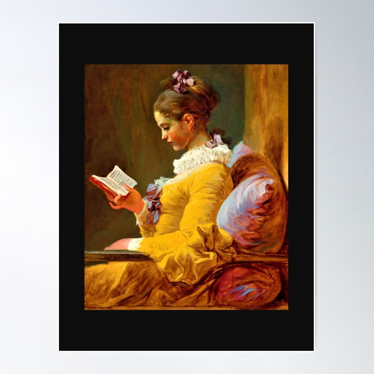 Kna Prints - A Young Girl Reading, Jean-Honorã£Â© Fragonard Poster ...