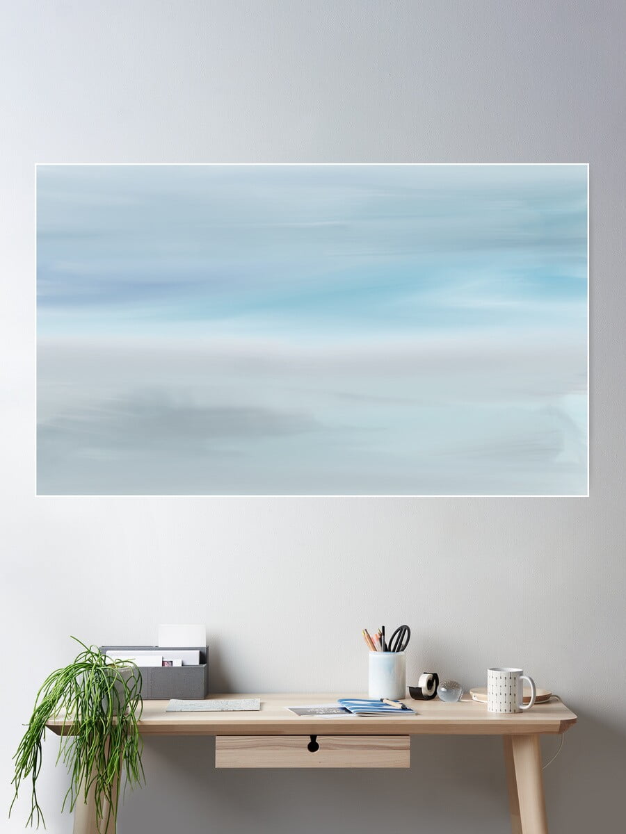 Kna Prints - Abstract Blue Sky UNFRAMED-24x36 - Walmart.com