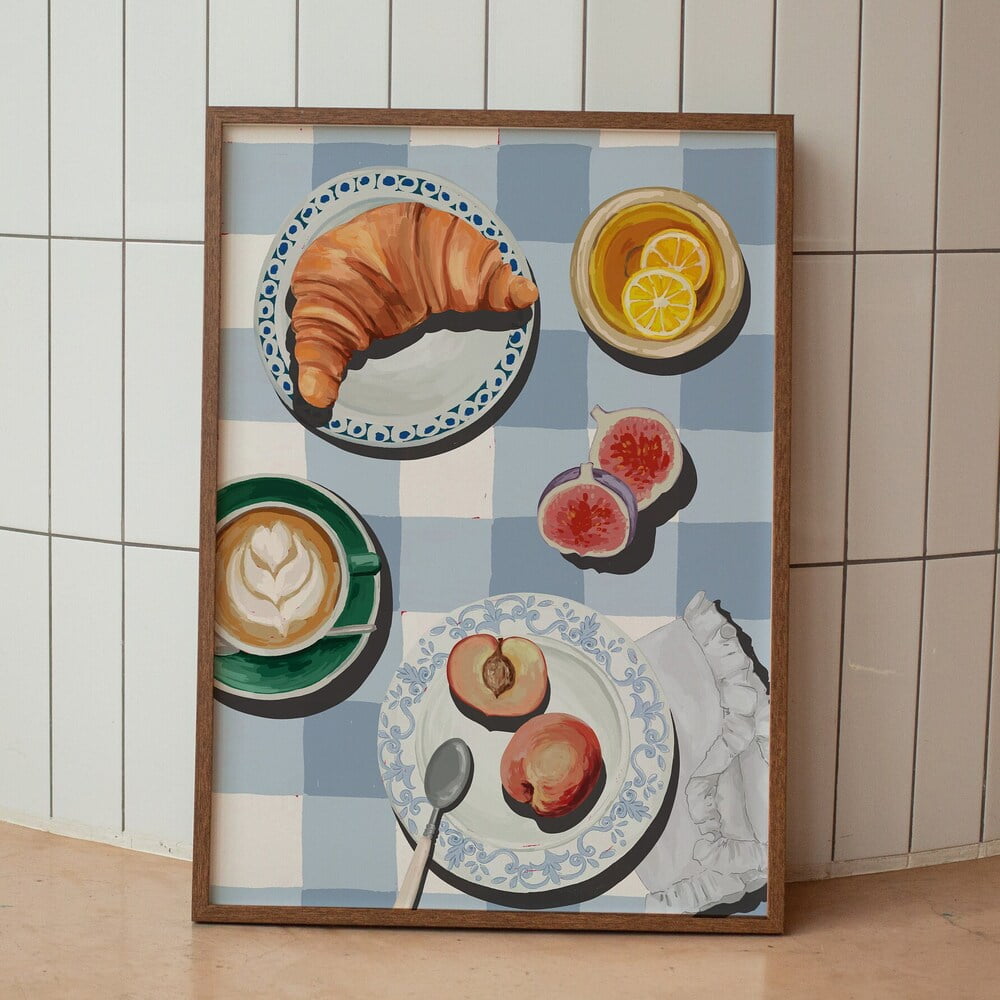 Kna Prints - Abstract Breakfast Print Food Art Print French Riviera ...