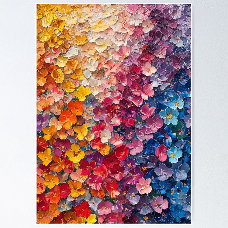 Kna Prints - Abstract Pattern Colorul Red Blue Yellow Painting Happy ...