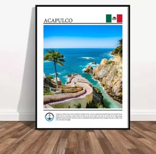 Kna Prints - Acapulco Mexico Poster Print Stunning Coastal Photography ...