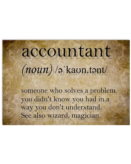 Kna Prints - Accountant Definition Someone Who Solves A Problem You ...