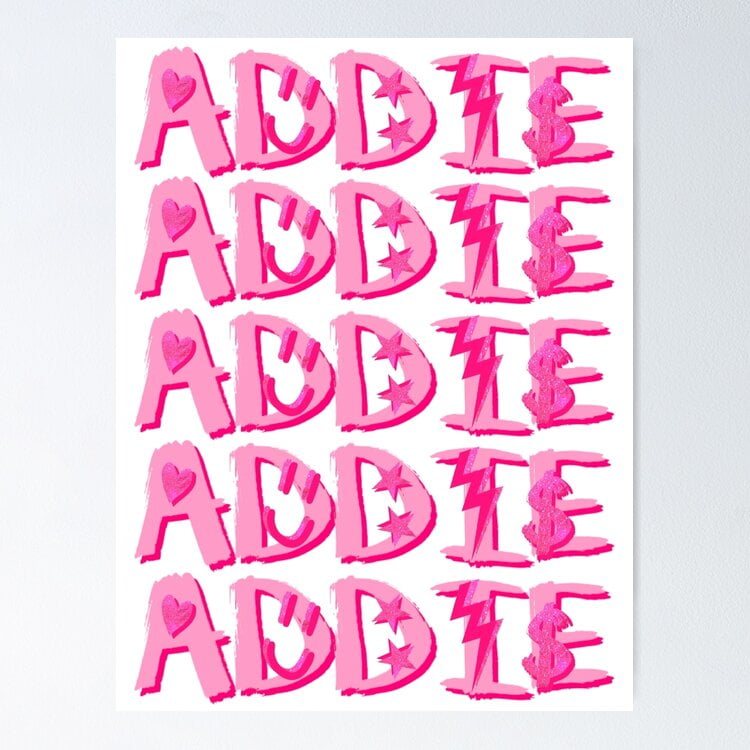 Kna Prints - Addie Name Poster, UNFRAMED-12x18 - Walmart.com