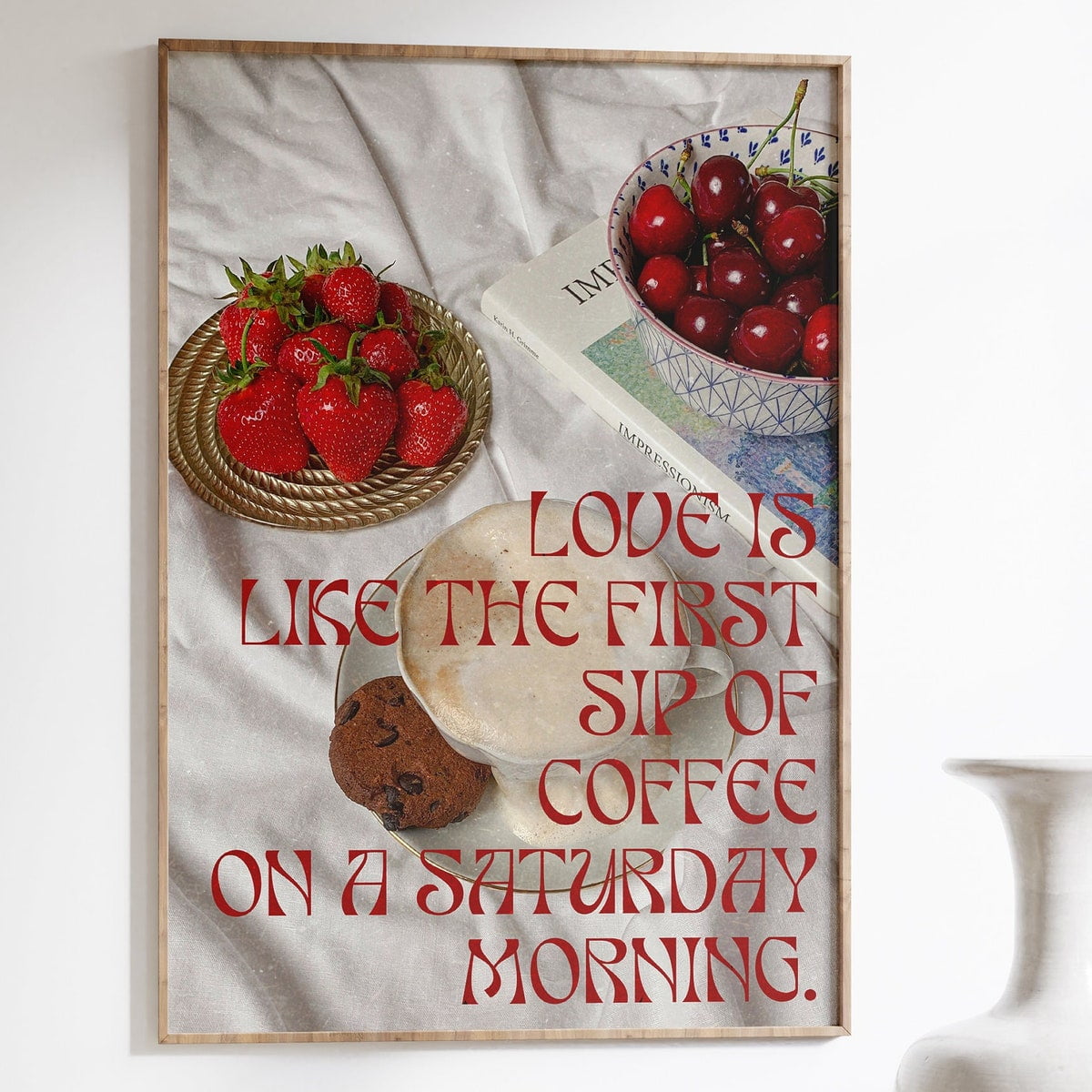 Kna Prints - Affirmation Poster, 70S Wall Print, Red Wall Art ...