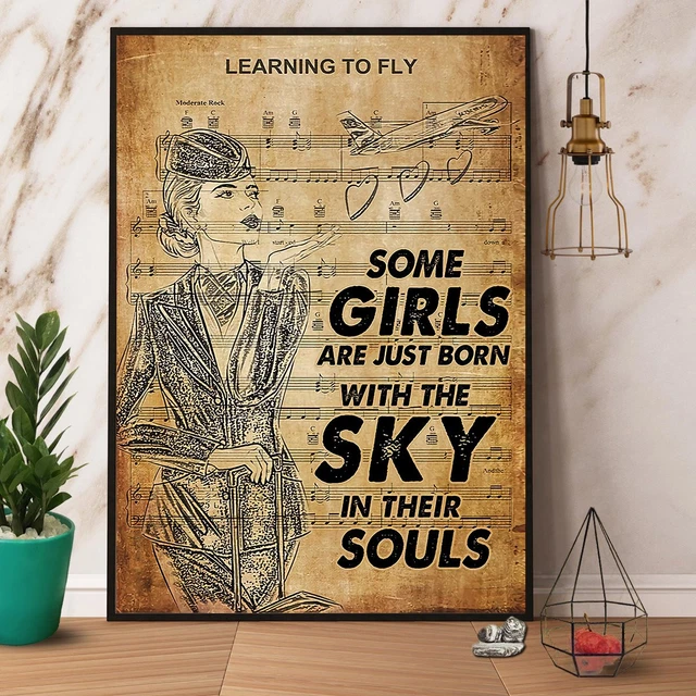 Kna Prints - Airline Some Girls Are Born With The Sky In Their Souls ...