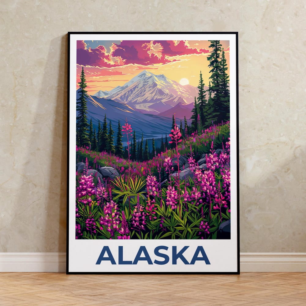 Kna Prints - Alaska Print Poster, Alaska Wall Art, Denali Poster ...