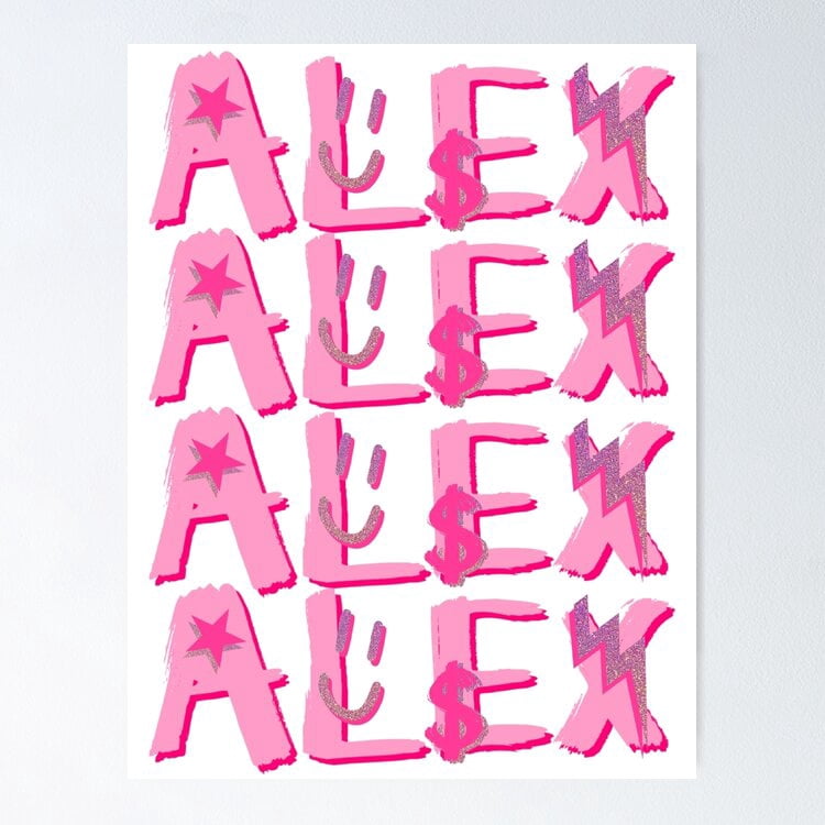 Kna Prints - Alex Name Poster, UNFRAMED-8x12 - Walmart.com