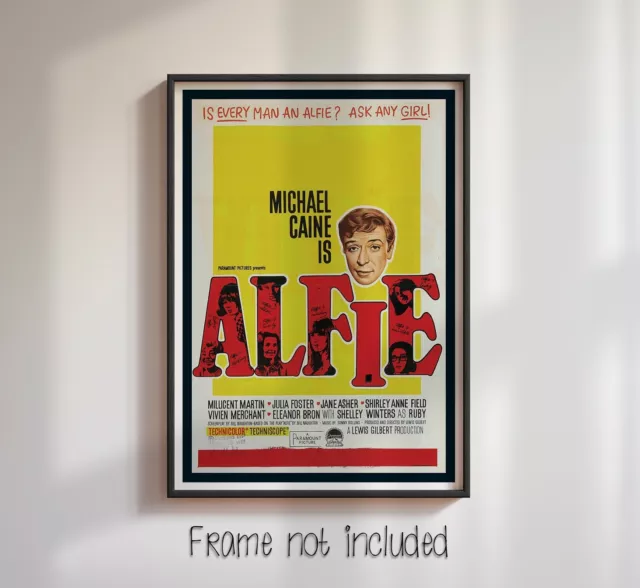 Kna Prints - Alfie Michael Caine Repro Film Poster - High Quality ...