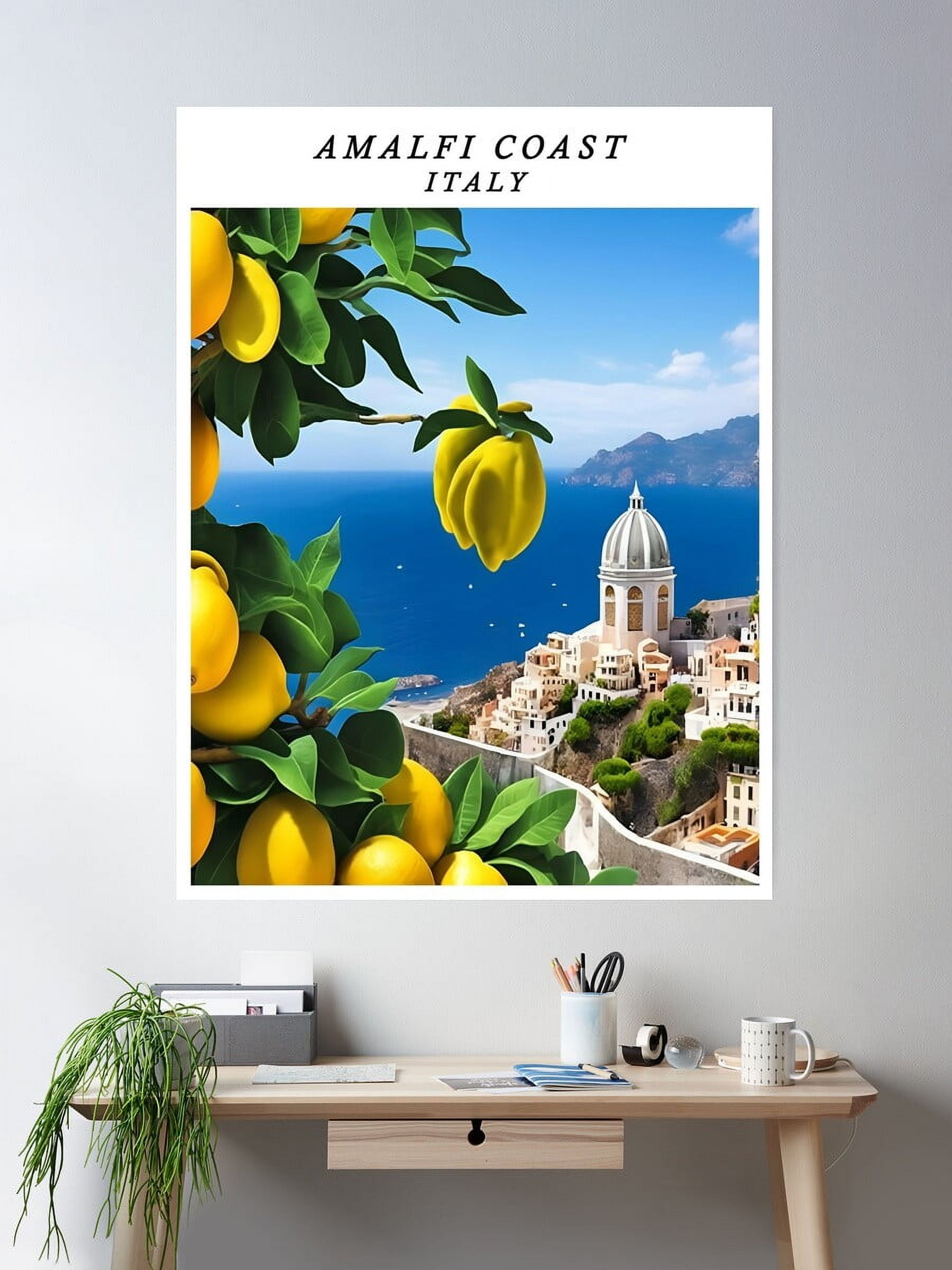 Kna Prints - Amalfi Coast Italy Lemon Poster, UNFRAMED-8x12 - Walmart.com