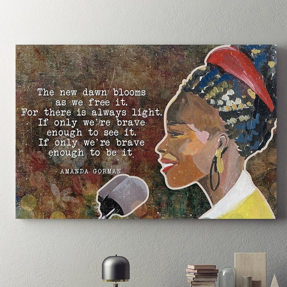 Kna Prints - Amanda Gorman The Hill We Climb Poem Vintage Poster ...