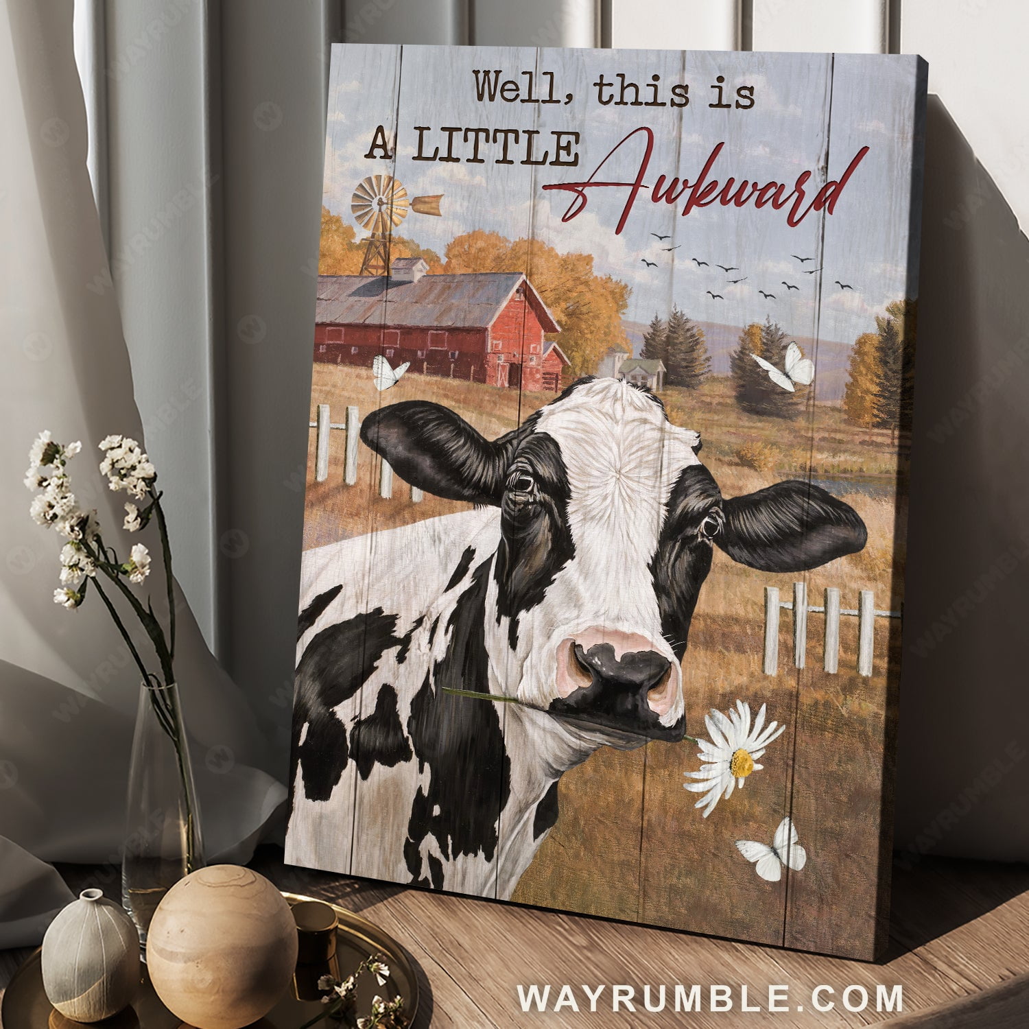 Kna Prints - Amazing Dairy Cow, Peace Farm, Well, This Is A Little ...