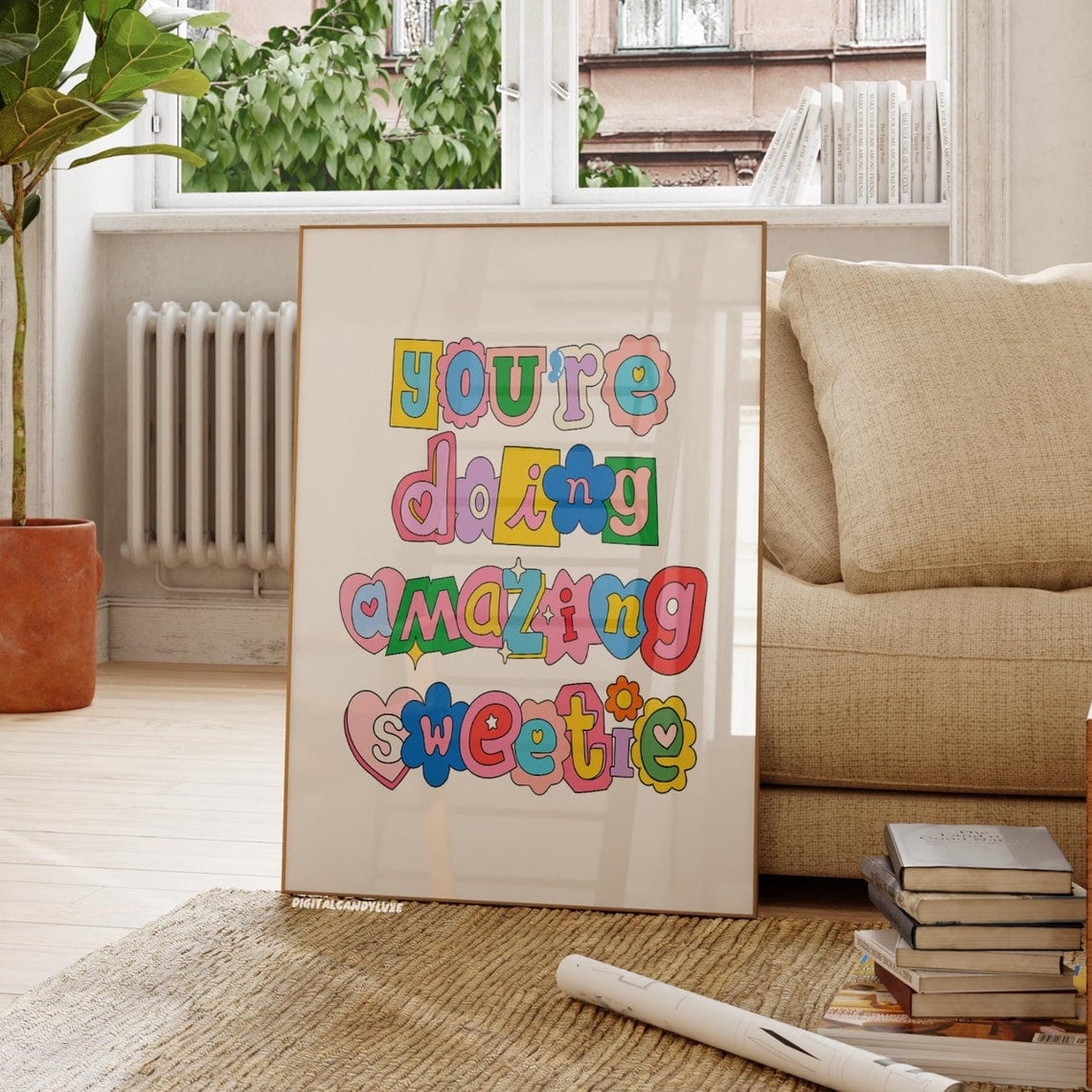 Kna Prints - You'Re Doing Amazing Sweetie Print Scrapbook Letters ...