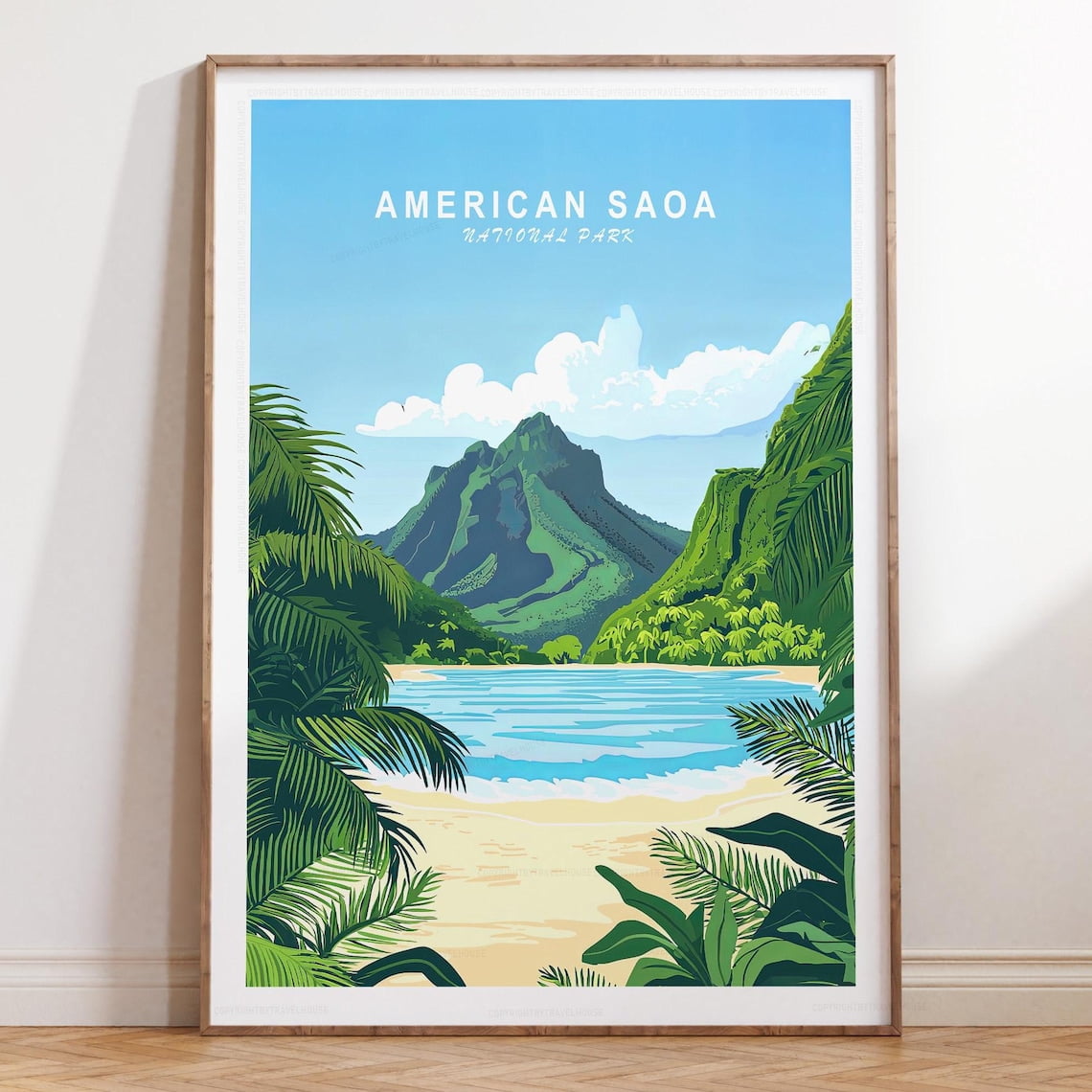 Kna Prints - American Samoa National Park Travel Poster, National Park ...