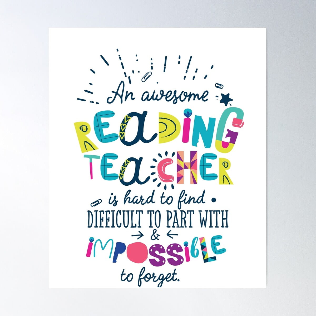 Kna Prints - An Awesome Reading Teacher Gift Idea - Impossible To ...