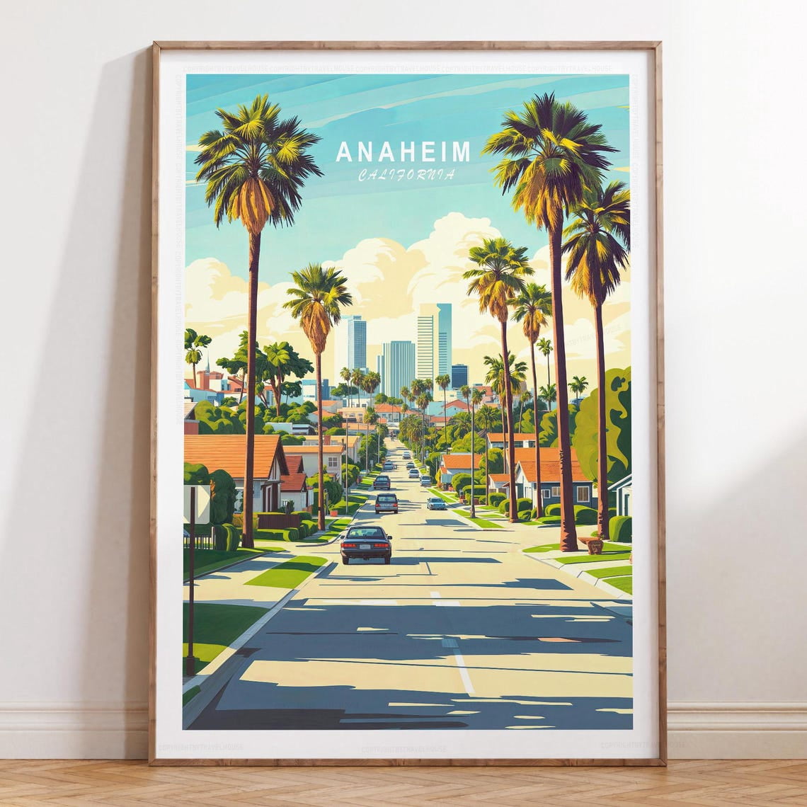 Kna Prints - Anaheim California Wall Art Print, California Travel ...