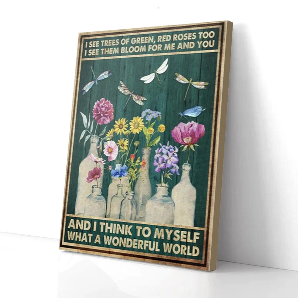 Kna Prints - And I Think To Myself What A Wonderful World Atte Unframed ...