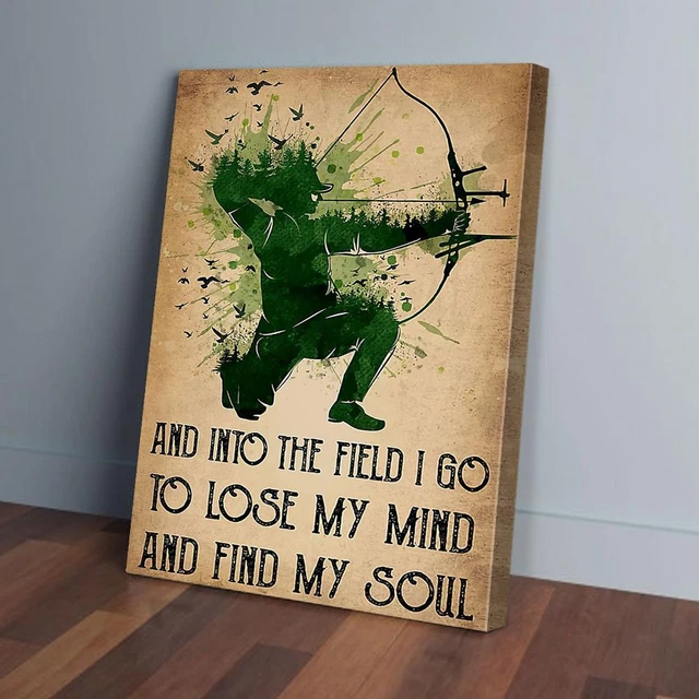 Kna Prints - And Into The Field I Go Archery Poster, Prints Wall Art ...
