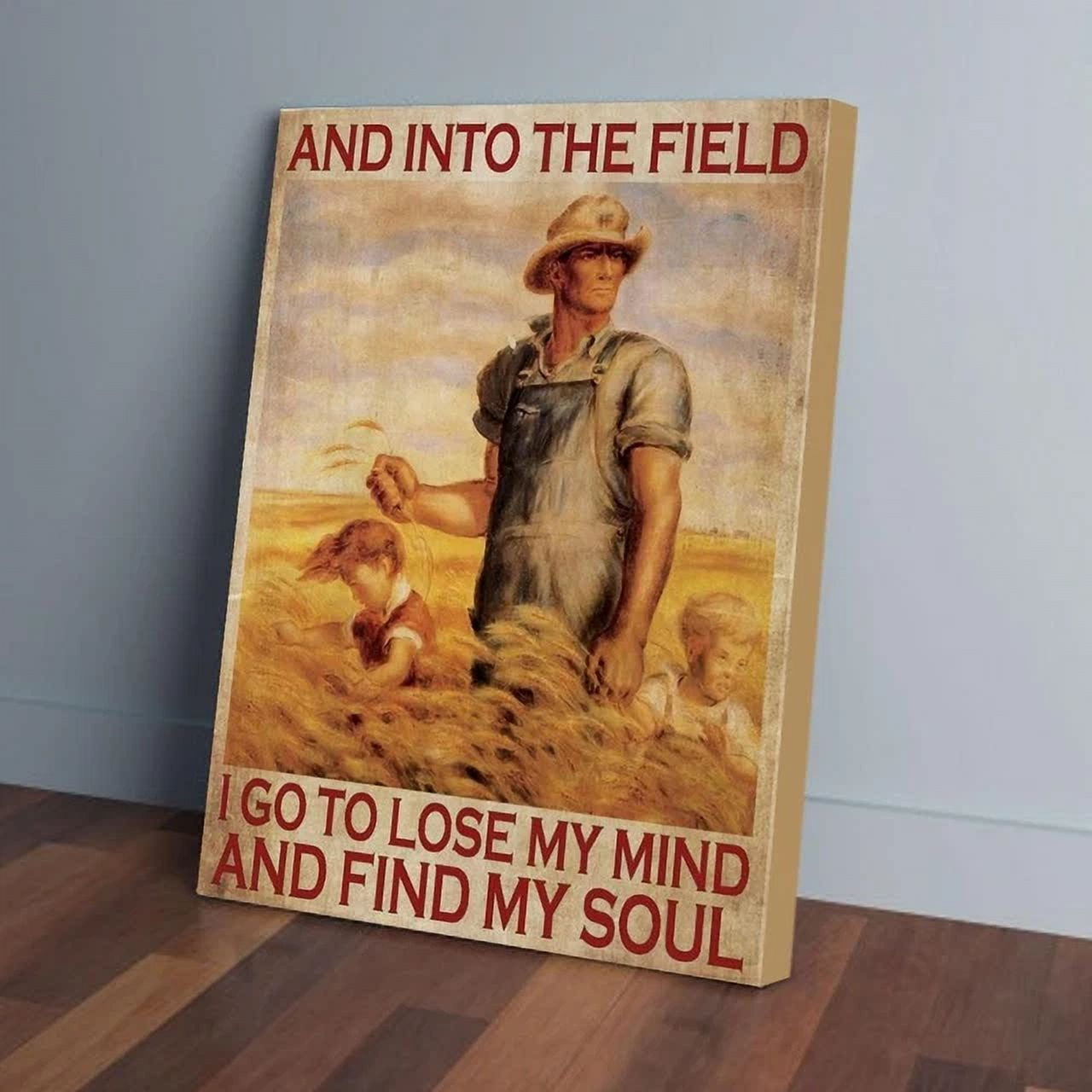 Kna Prints - And Into The Field I Go Farmer, Wall Art Wall Art Print ...