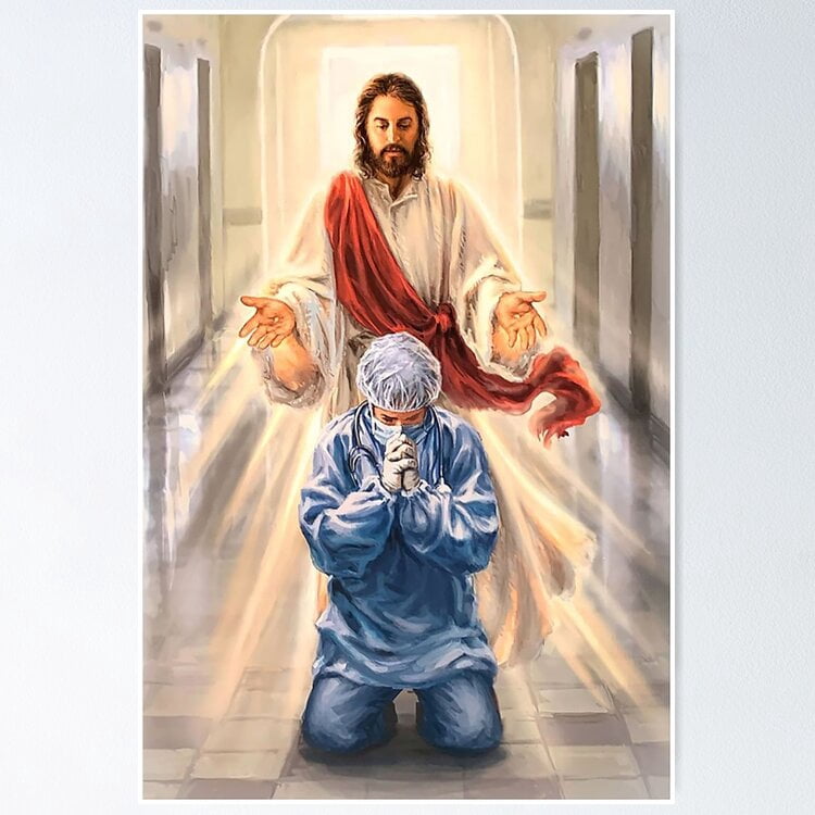 Kna Prints - Anesthesiologist Anesthesia Jesus Blessed Poster Wall Art ...