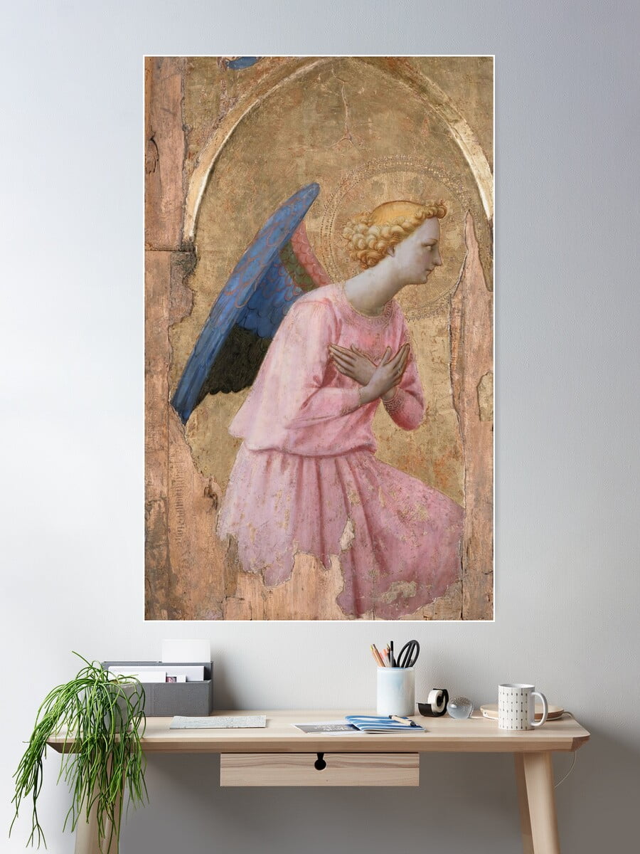 Kna Prints - Angel In Adoration Fra Angelico Renaissance Religious Art ...