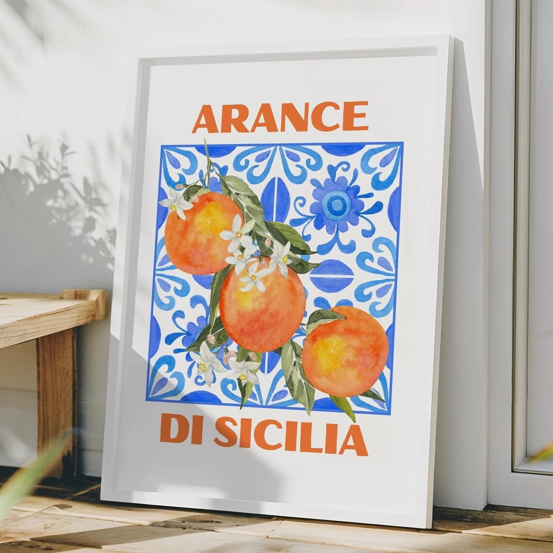 Kna Prints - Arance Di Sicilia Print, Sicilian Orange Branch, Italian ...