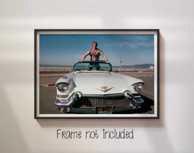 Kna Prints - Arnold Schwarzenegger Muscles Car Pose - High Quality ...