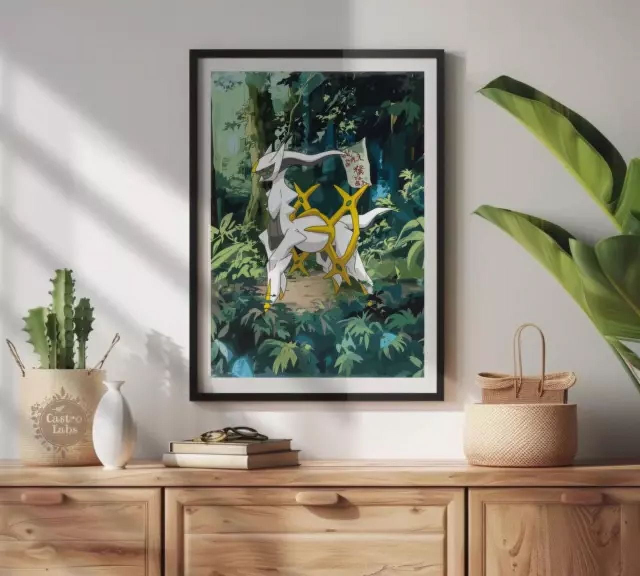 Kna Prints - Artceus Pokemon Poster - Japanese Tapestry Style ...