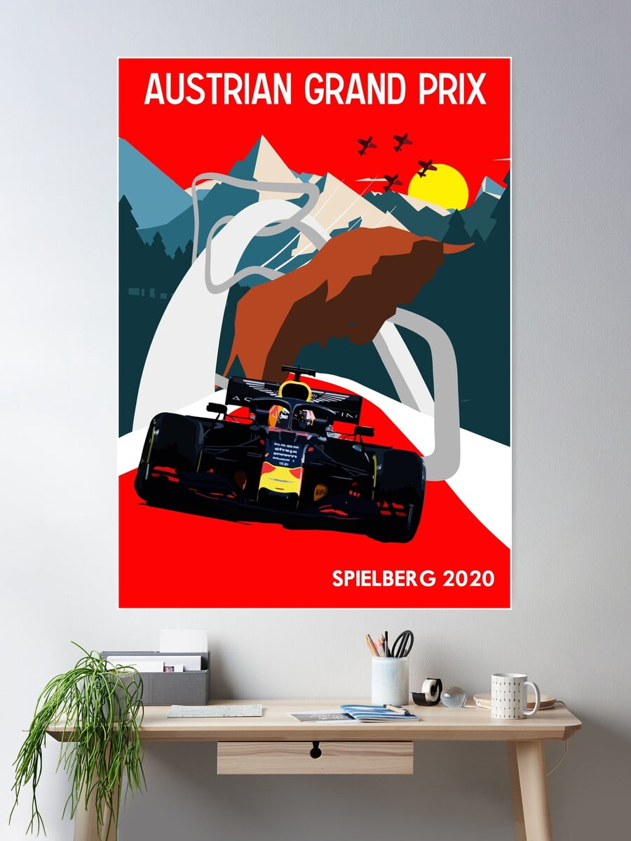 Kna Prints - Austrian Grand Prix 2020 Poster Wall Art, Modern Wall ...