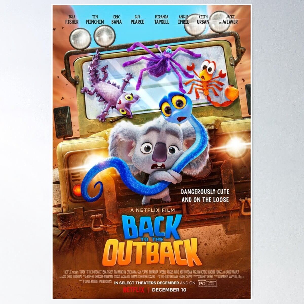 Kna Prints - Back To The Outback Funny , Wall Art UNFRAMED-12x18 ...