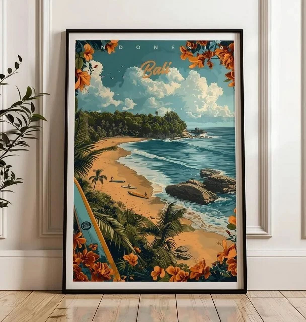 Kna Prints - Bali Travel Poster - Indonesia Wall Art Print ...