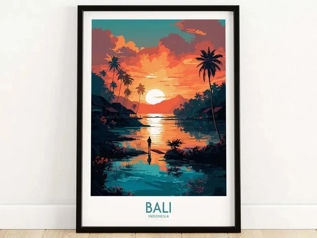 Kna Prints - Bali Wall Art Travel Print | Home Décor Poster For Home ...