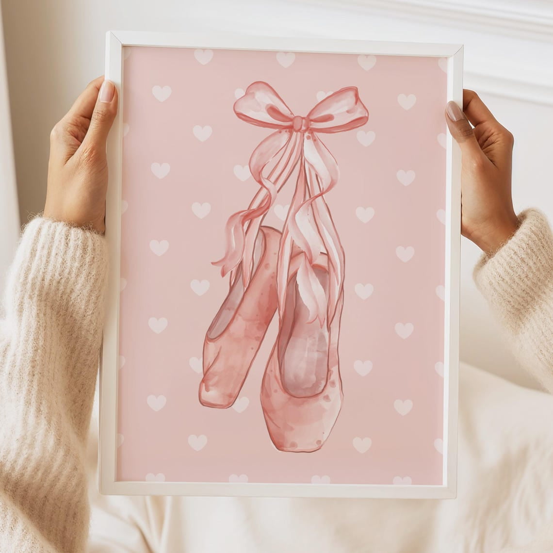 Kna Prints - Ballet Slippers Print, Girls Dance Wall Art, Girly ...