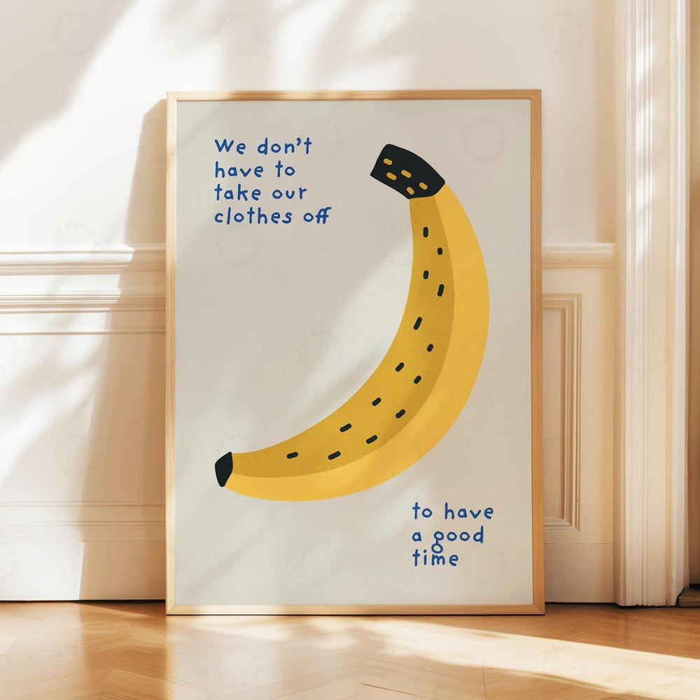 Kna Prints - Banana Print, Fruit Poster, Kitchen Wall Decor, Pop Art ...