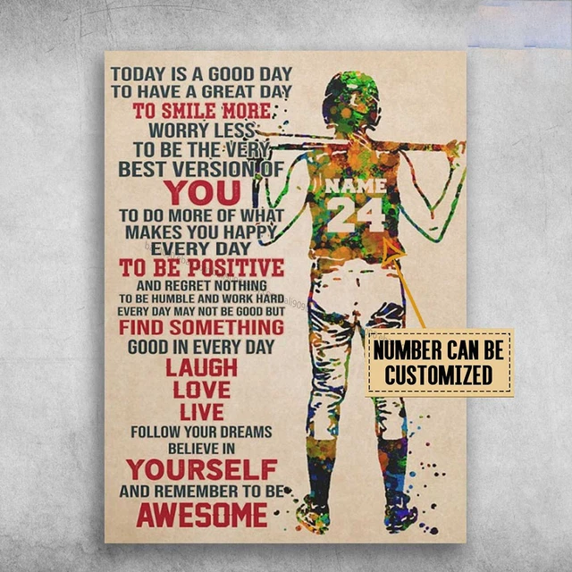 Kna Prints - Baseball Lover, Baseball Poster, Today Is A Good Day, To ...