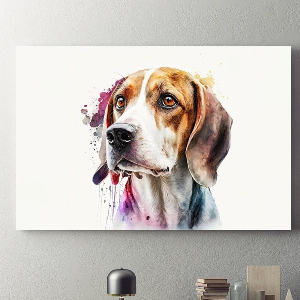 Kna Prints - Beagle Watercolor Poster, Beagle Dog Poster, Best Friend ...