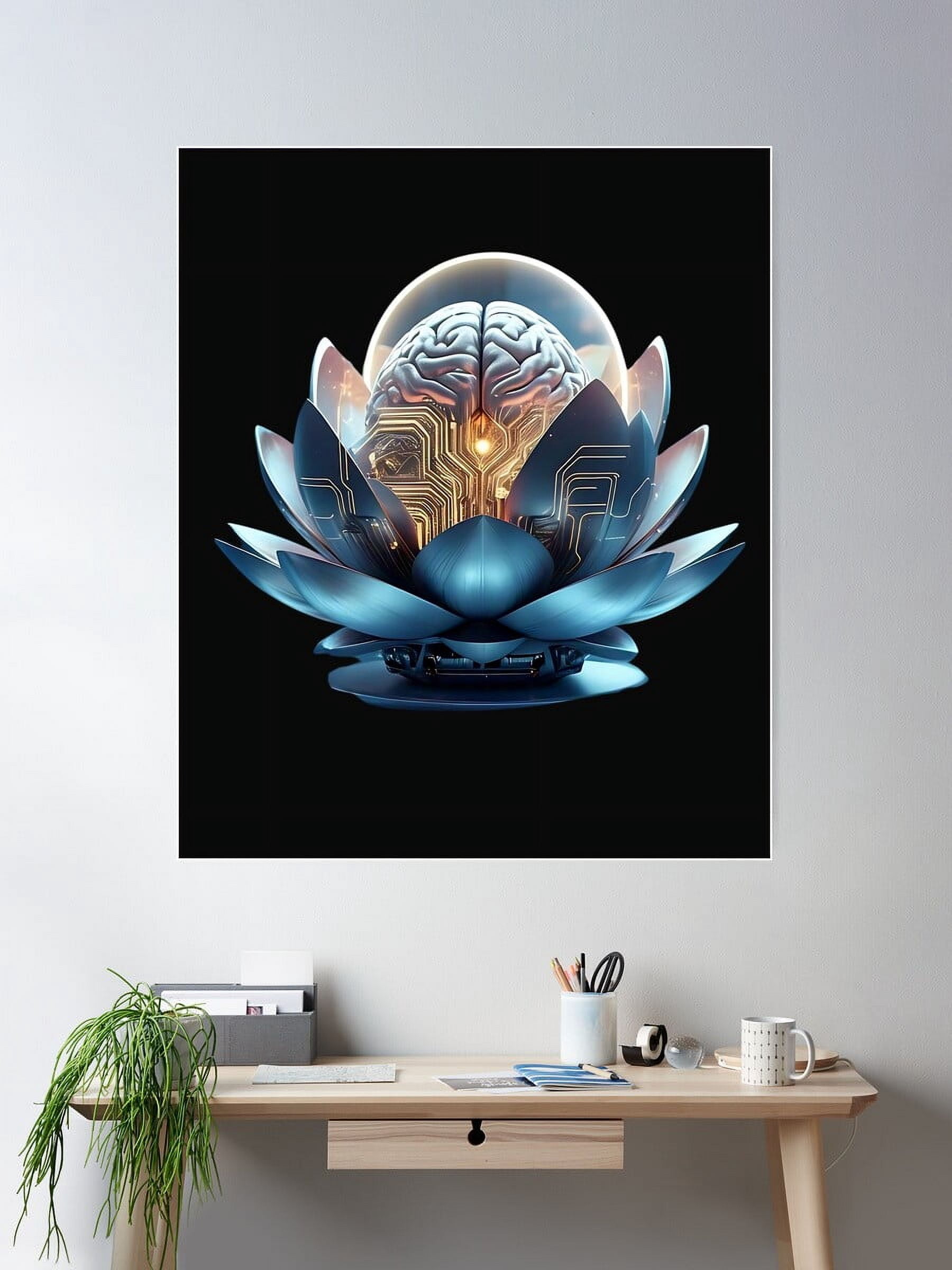 Kna Prints - Beautiful And Amezing Flower Design. Poster , UNFRAMED ...