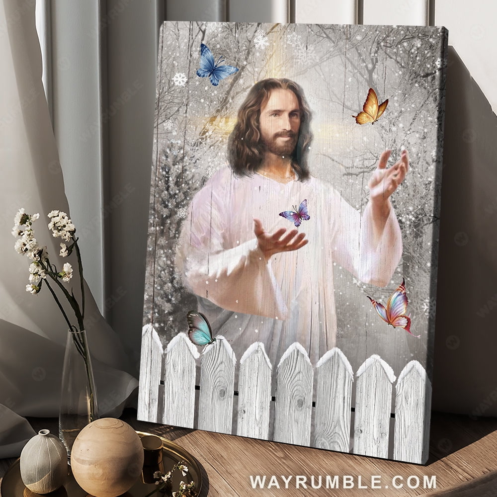 Kna Prints - Beautiful Snowflake, Jesus Painting, Colorful Butterfly ...