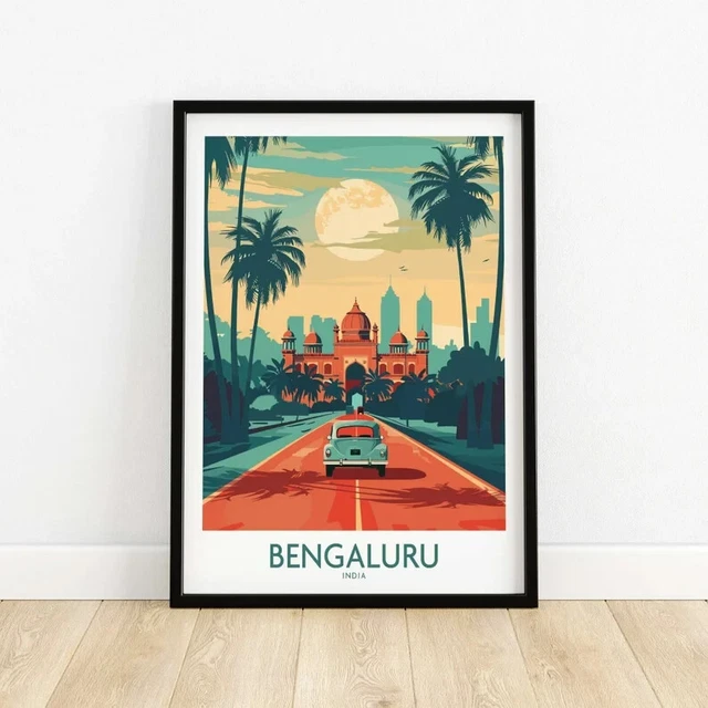 Kna Prints - Bengaluru India Poster Wall Poster Travel Poster For Home ...