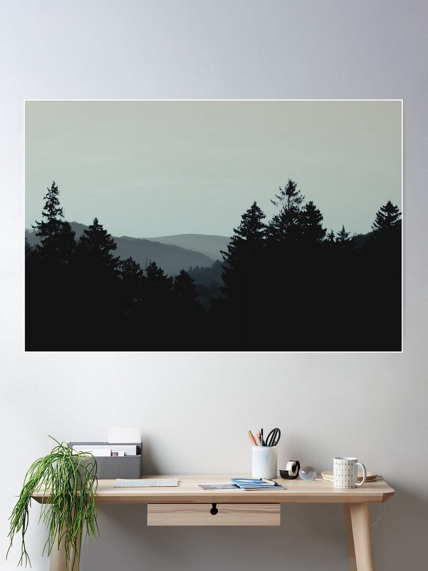 Kna Prints - Best Part Of Happiness Is The Pines Poster Wall Art ...