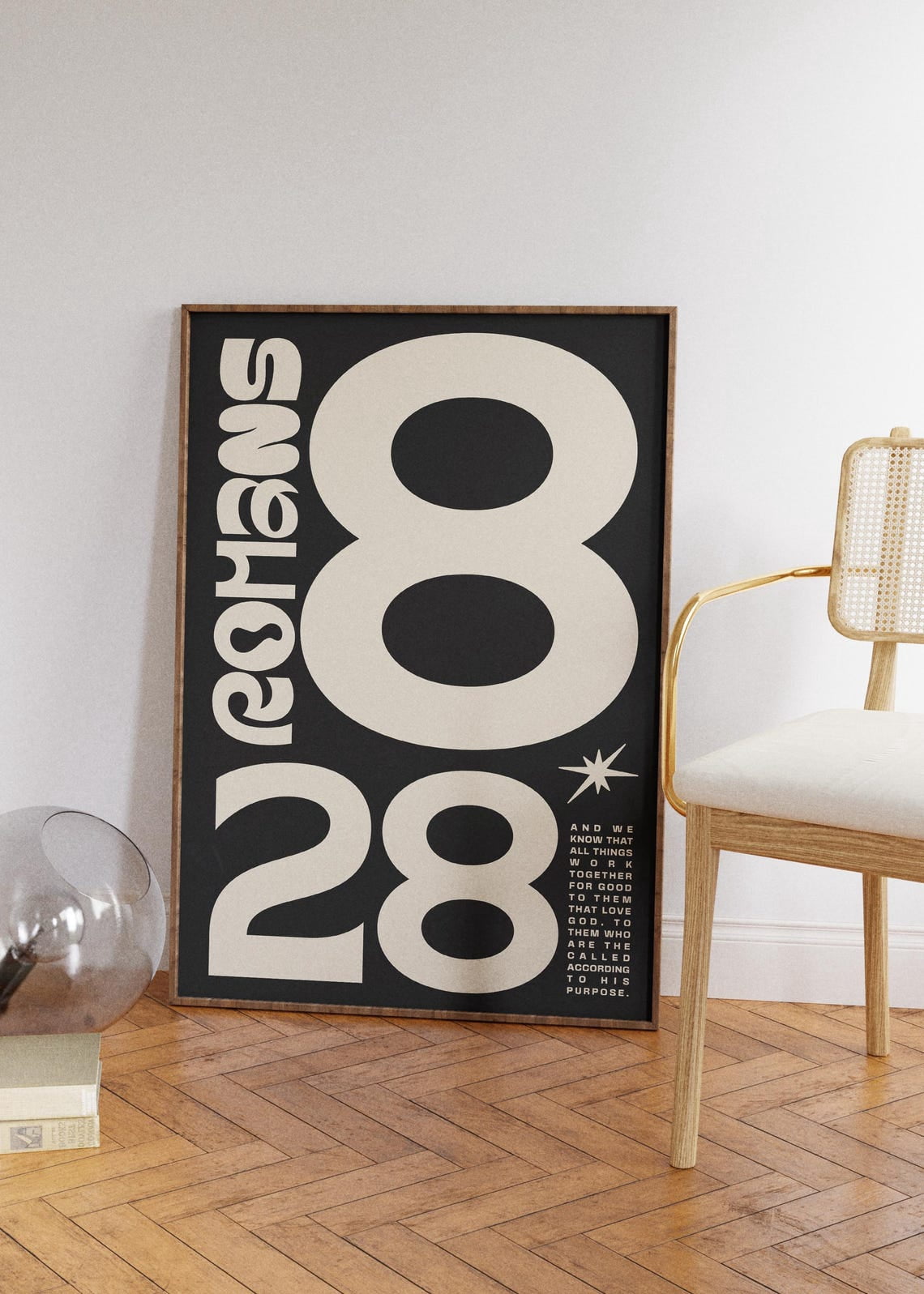 Kna Prints - Bible Verse Print Typography Poster Trendy Christian Wall ...